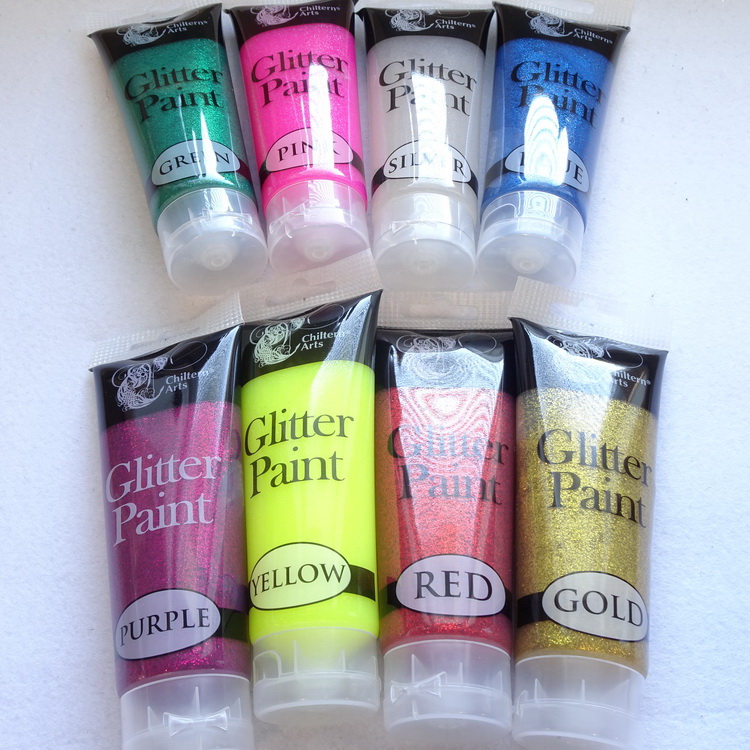 Clearance : Glitter Paint- 120ml- Assorted Colours