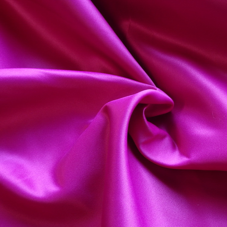 Bridal Satin Fabric: Duchess Satin- Heavy Quality- Fushia- Sample