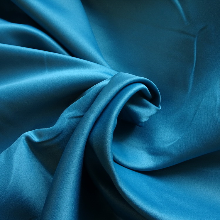 Bridal Satin Fabric: Duchess Satin- Heavy Quality- Teal- Sample