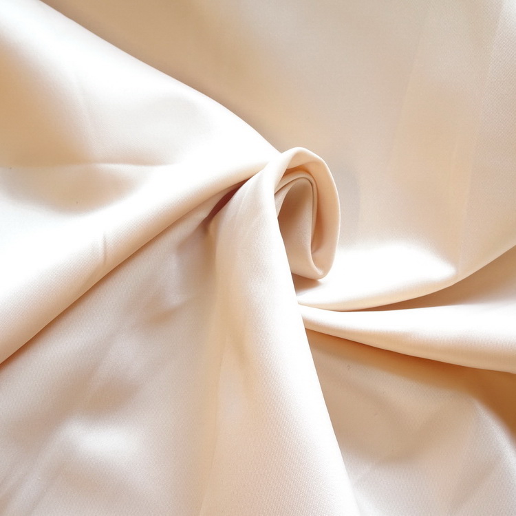 Bridal Satin Fabric: Duchess Satin- Heavy Quality- Champagne- Satin