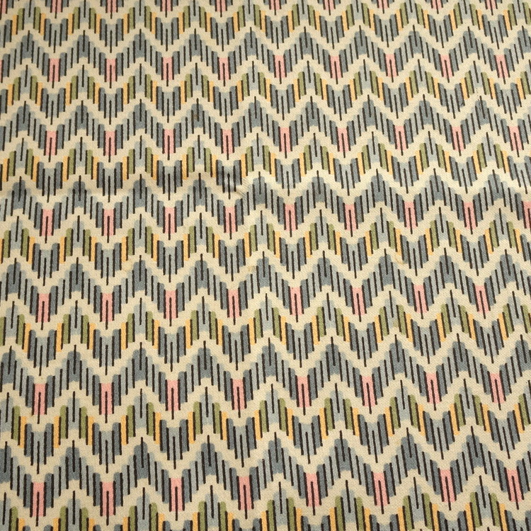 Patterned : 100% Cotton - Zig Zag Design - Sample