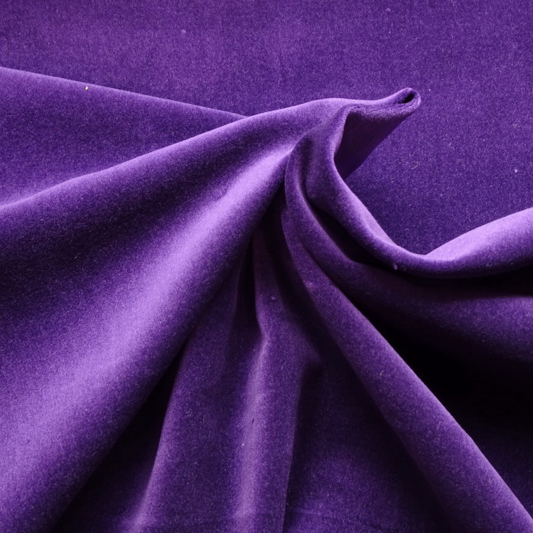 Velvet: 100% Cotton Velvet - Purple - Sample