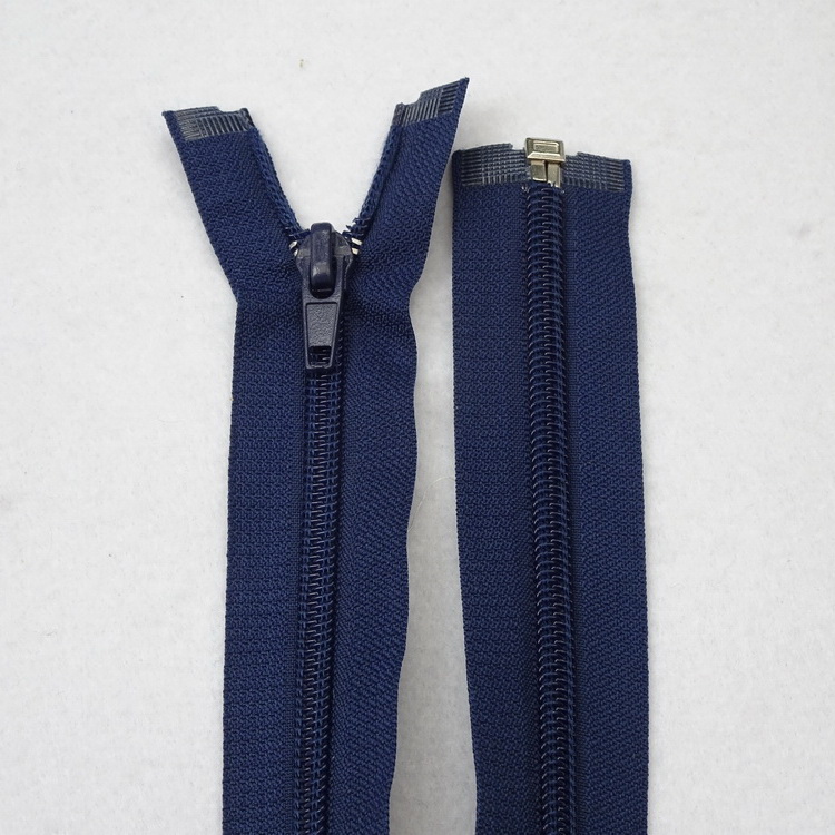 Open & Double Ended Zips: Plastic Open Ended Zips - Navy Blue - 12"/14 ...